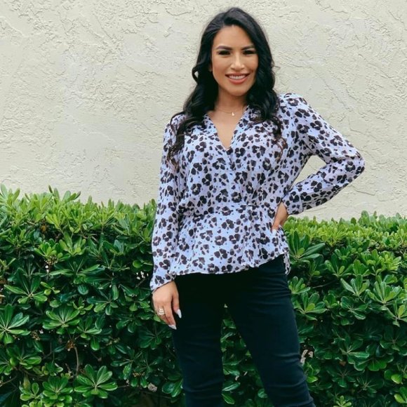 CAbi | Tops | Cabi 5898 Rosette Blouse Spring 22 Medium Euc | Poshmark